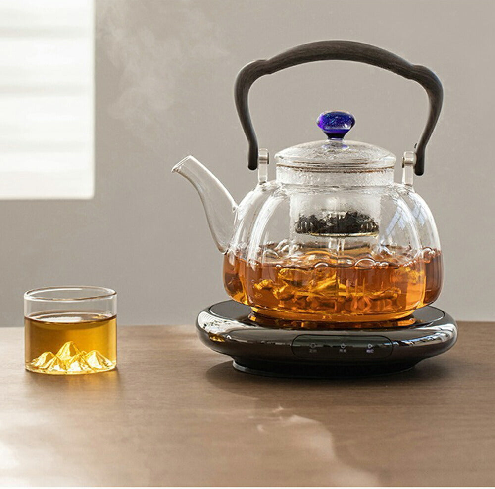 「2025年新作」IwaiLoft 耐熱ガラス やかん 星空蓋の取っ手 蓮華型 1000ml ティーポット クリア 透明 湯沸かし器 大容量 – 茶器・コーヒー用品を選ぶ - IwaiLoft